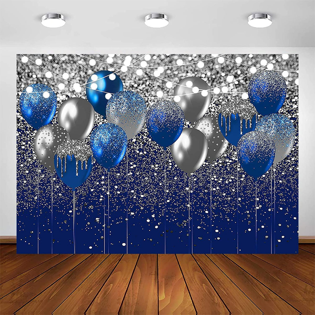 Royal Blue Glitter Backdrop for Birthday Wedding Prom Graduation Photo – Decotree.co Online Shop