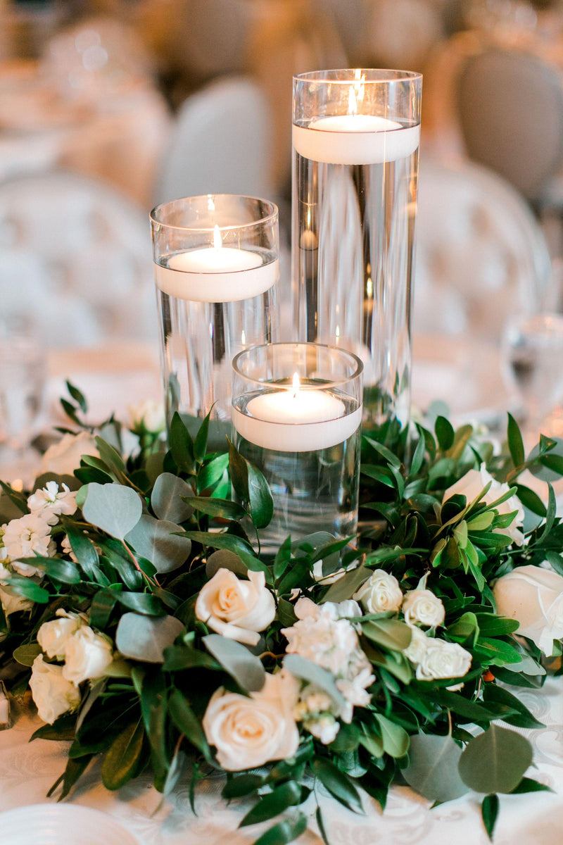 24pcs Waterproof Flameless Floating Tealights, Warm White Battery Flic ...