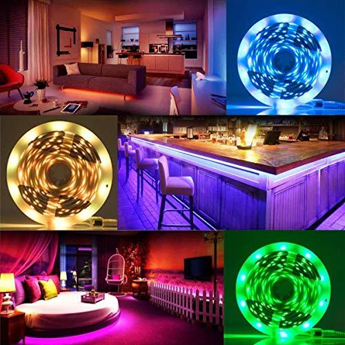 65.6ft Led Strip Lights, Ultra Long RGB 5050 Color Changing LED Light ...
