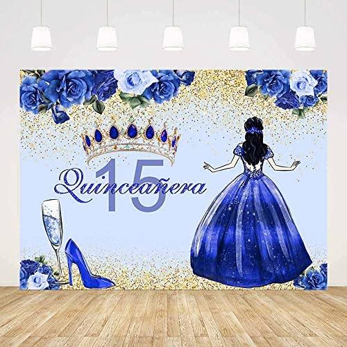 Quinceanera Backdrop for Girl Happy 15th Birthday Background Pink Flow ...