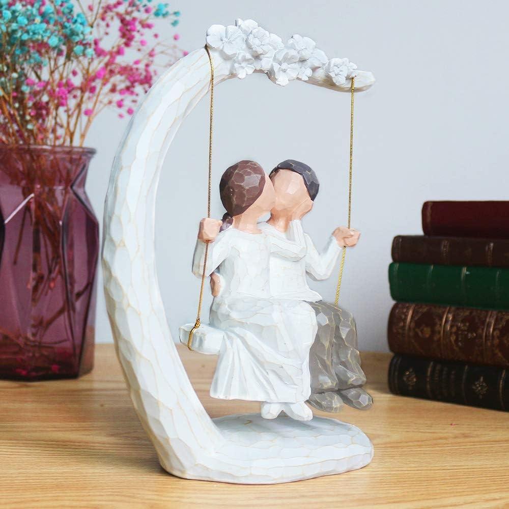 Romantic Couple Figurines in Love , 9Inch Hand Painted Sweet Loving To ...