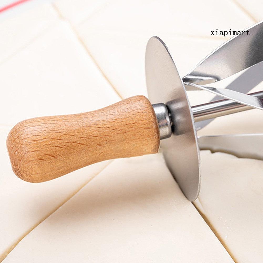 Stainless Steel Croissant Cutter Rolling Pin – Decotree.co Online Shop